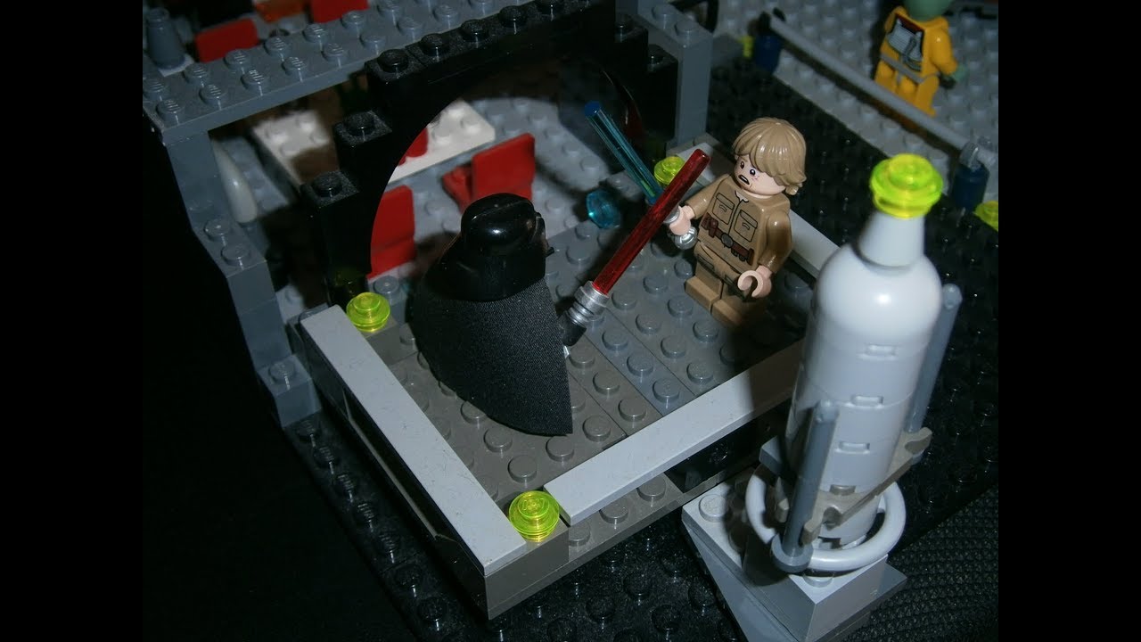Lego Star Wars : Luke Vs Vader - Bespin Fight Scene - YouTube