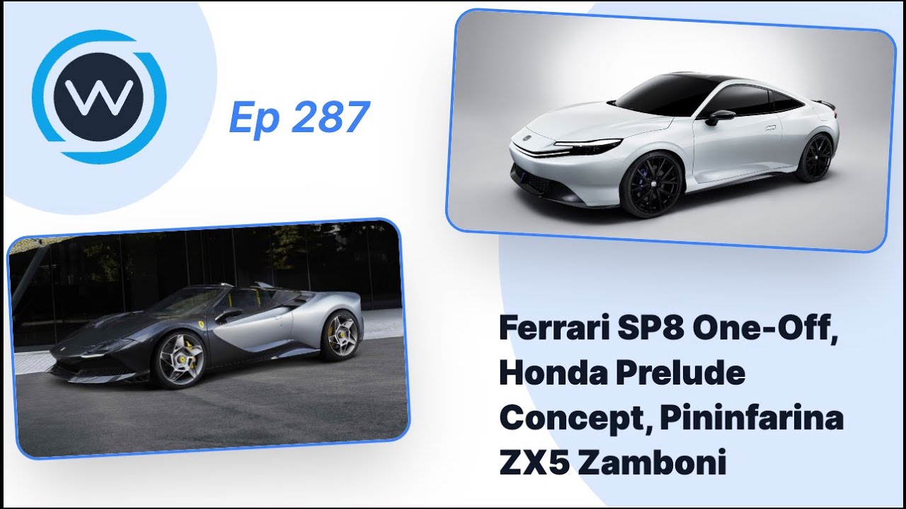Ferrari SP8 One Off, Honda Prelude Concept, Pininfarina ZX5 Zamboni ...