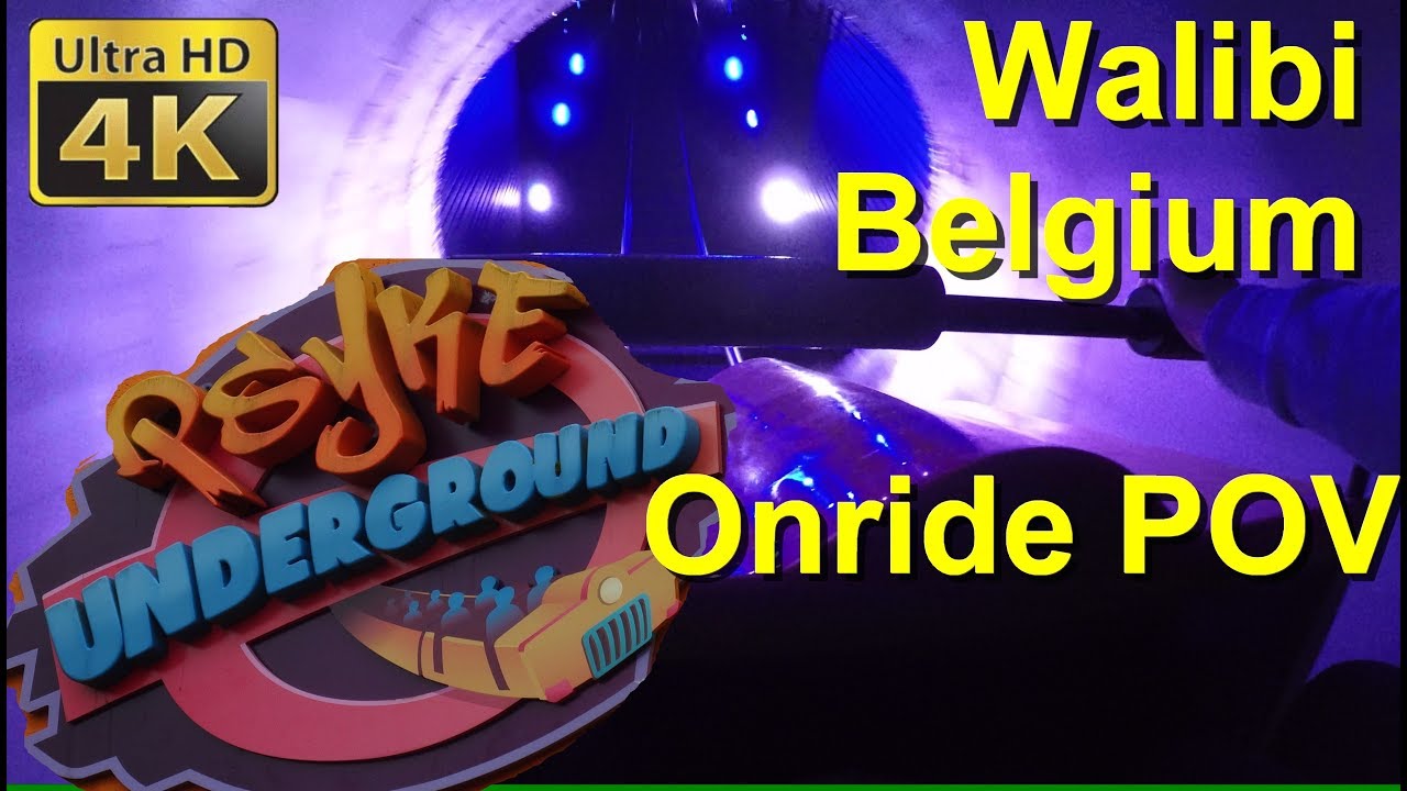 Psyké Underground - 4K OnRide POV - Walibi Belgium Psyke Underground ...