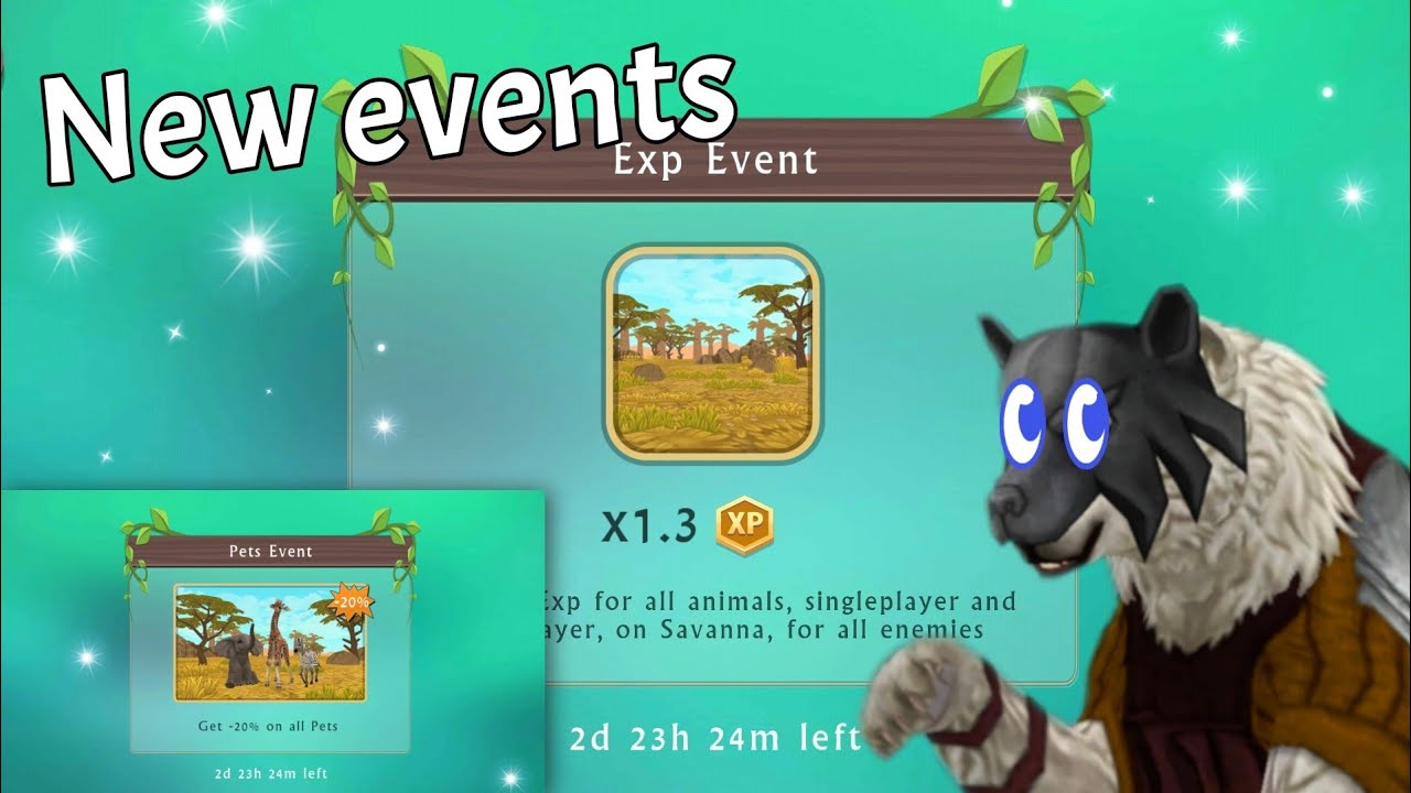 WildCraft: New events | Pets and Exp event - YouTube