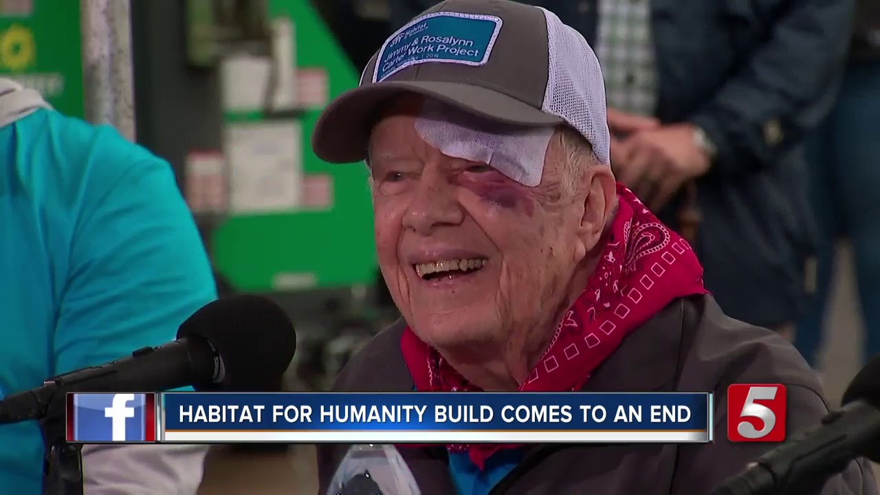 Habitat for Humanity Carter build comes to a close - YouTube