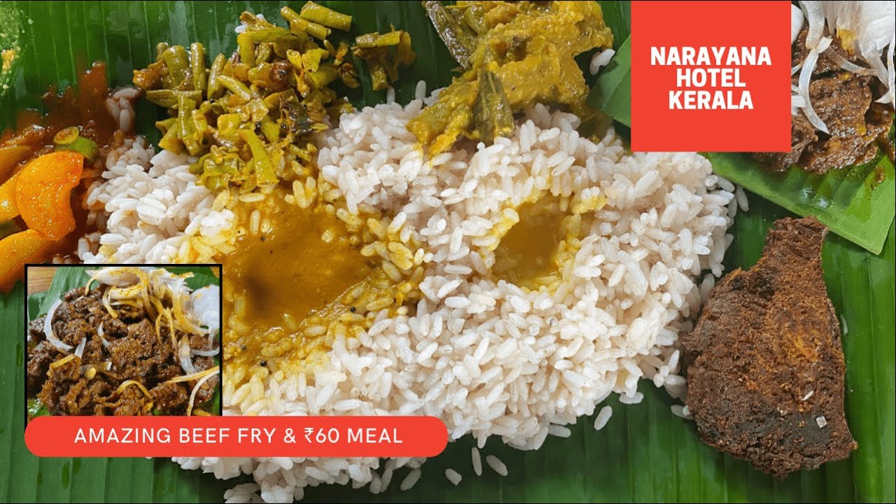 Cheap And Best KERALA MEALS With Amazing Beef Fry | Tuna (Choora) Fish ...