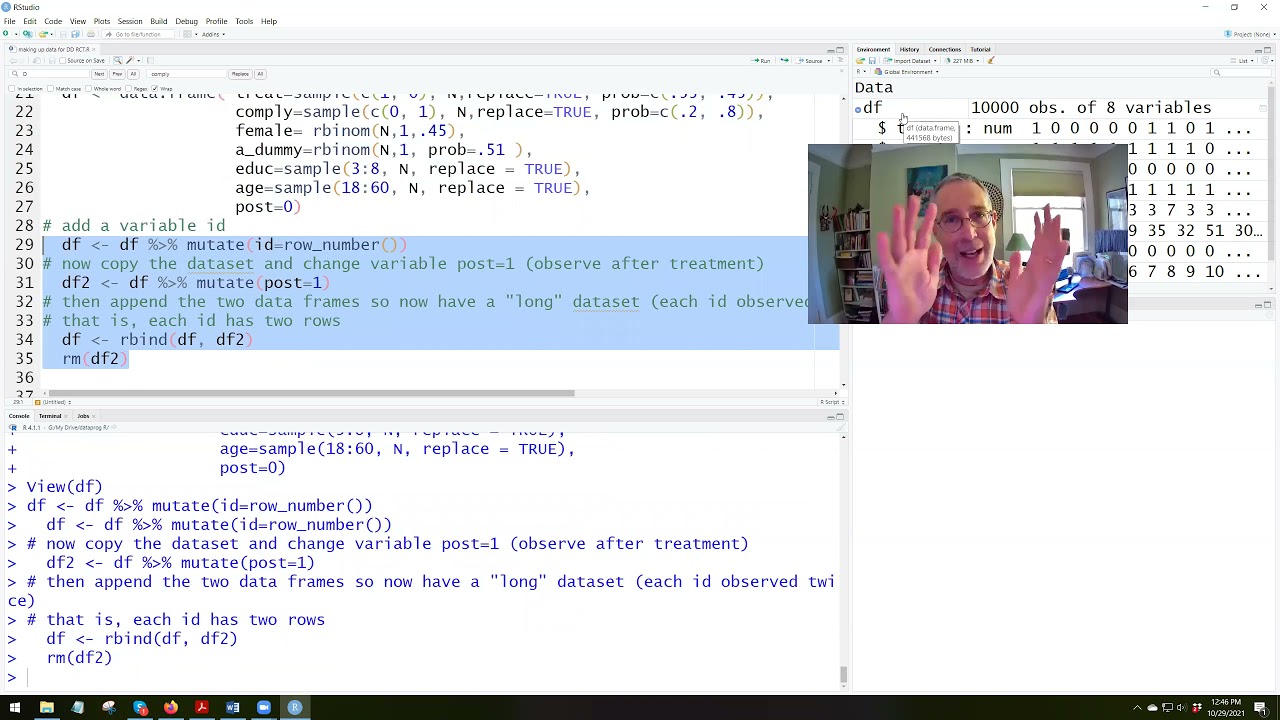 Simulating RCT and difference in differences estimation in R - YouTube