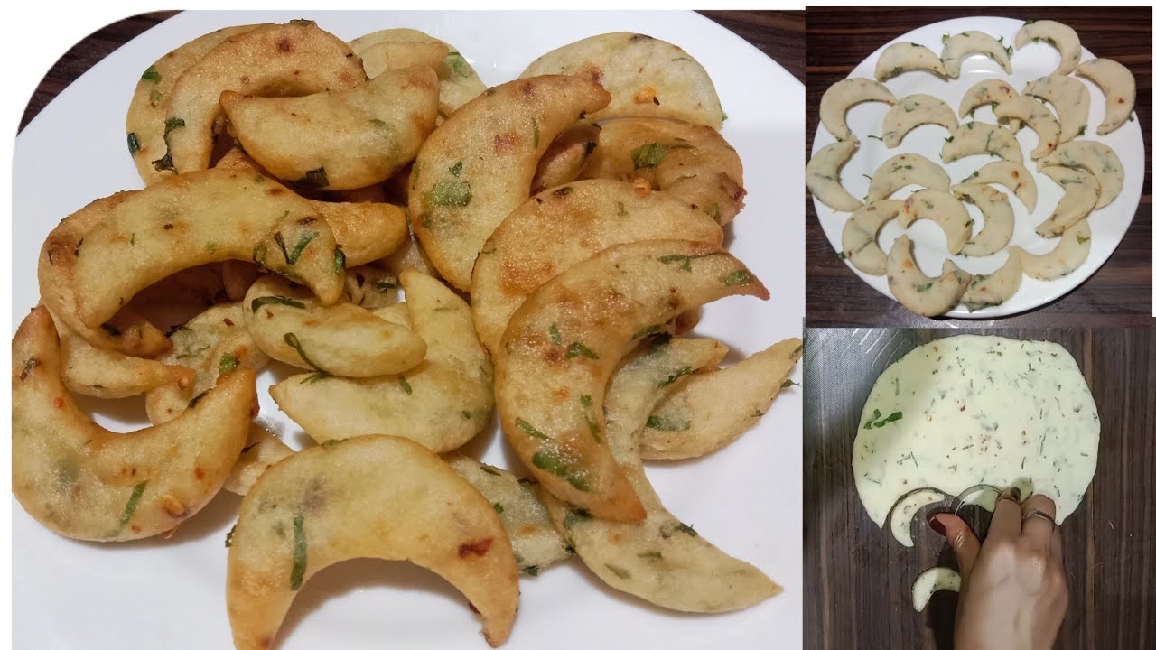 potato snacks recipe / moon shape potato snacks - YouTube