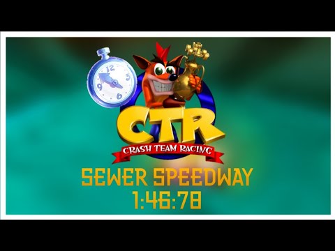 CTR [PS1] - Sewer Speedway - 1:45:78 (EUROBEAT) - YouTube
