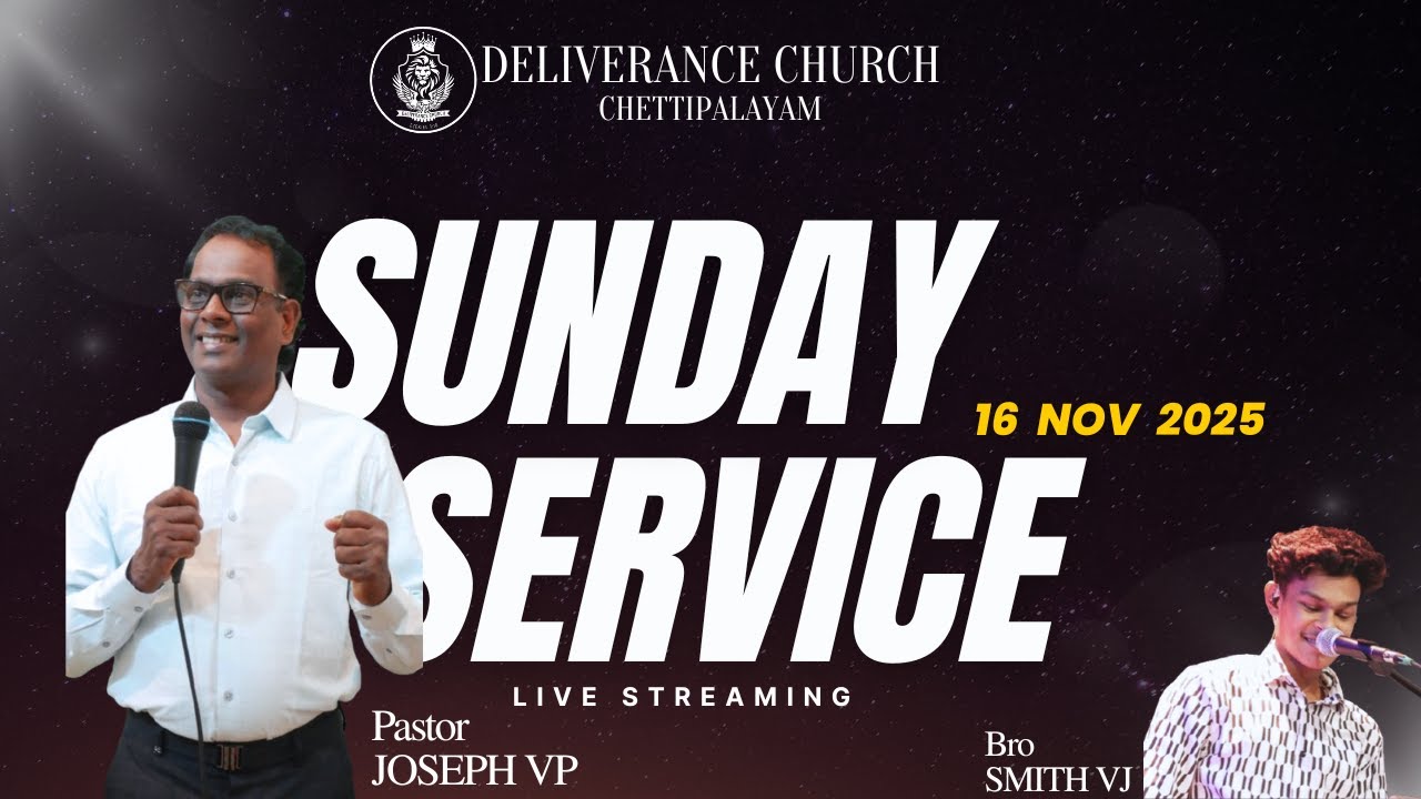 DELIVERANCE CHURCH (COIMBATORE) // Sunday Service // Pr. Joseph VP ...
