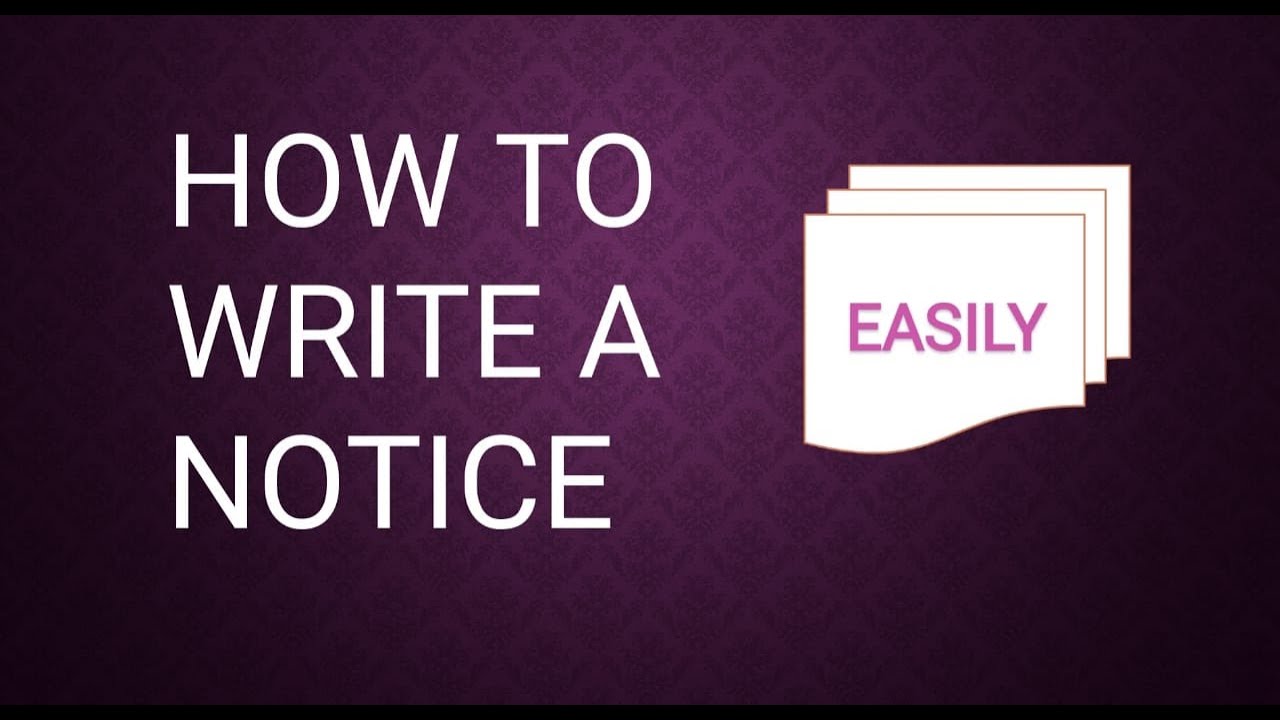 How to write a Notice easily /SSLC/English/Tamil explanation/NOTICE ...