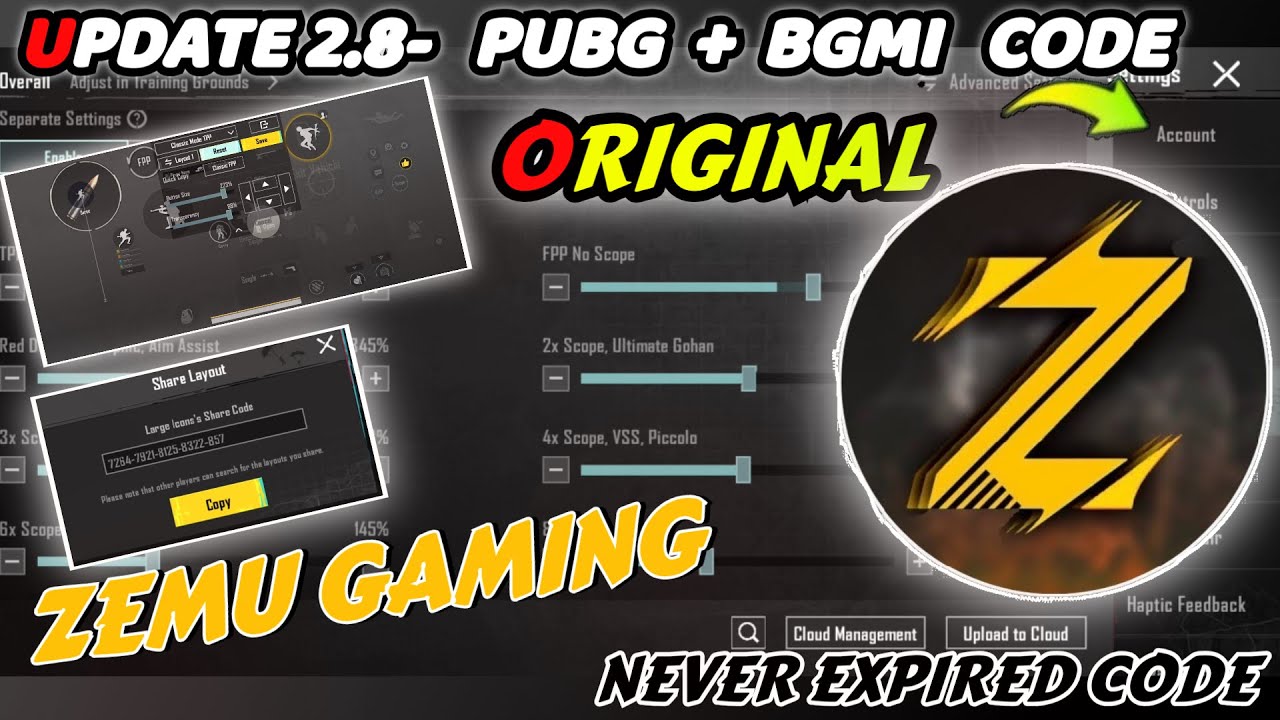 UPDATE 2.8 | ZEMU GAMING SENSITIVITY | ZEMU SENSITIVITY CODE | ZEMU ...