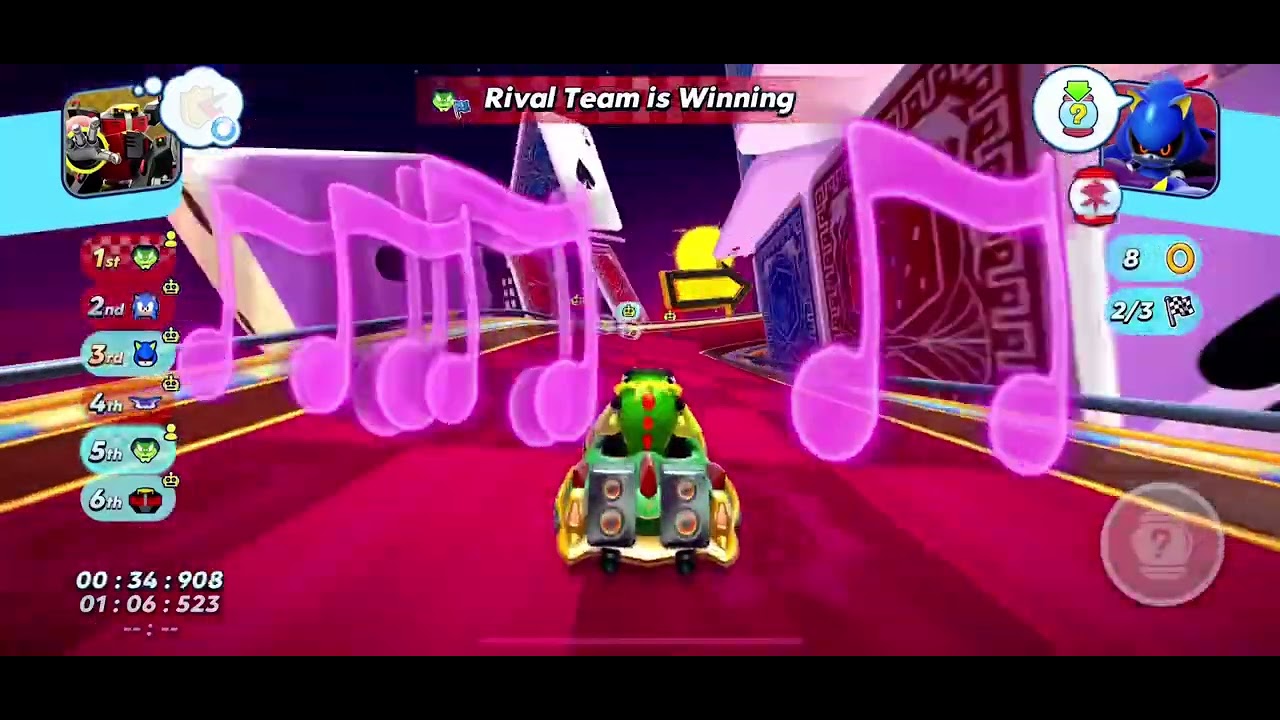 Sonic racing-team vector in aces highway - YouTube