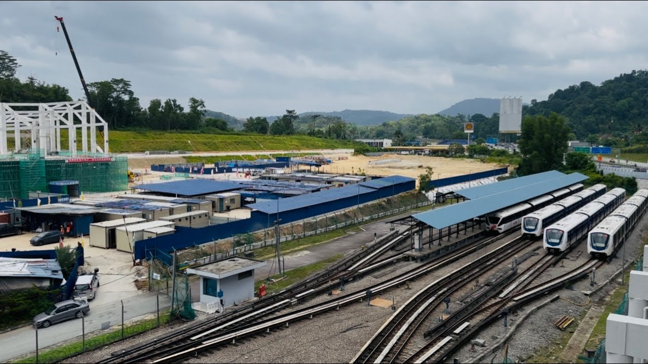 [4K60FPS]‼️Stesen LRT Gombak menjadi lebih penting dgn penyambungan ...