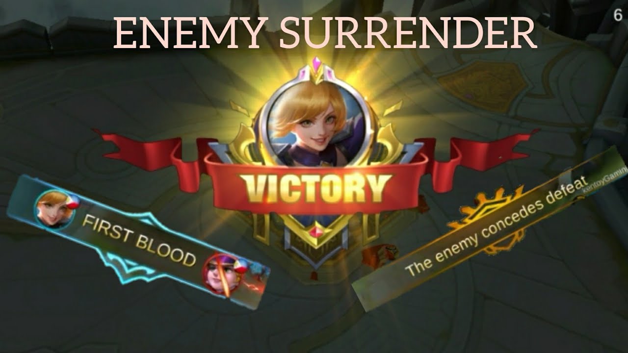 Mobile Legends(ENEMY AUTO SURRENDER) - YouTube