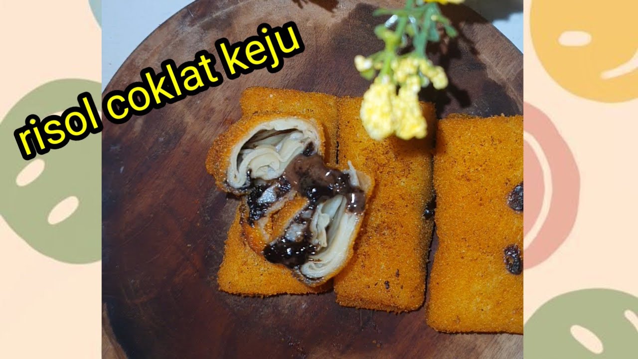 cara bikin risol coklat keju lumer - YouTube
