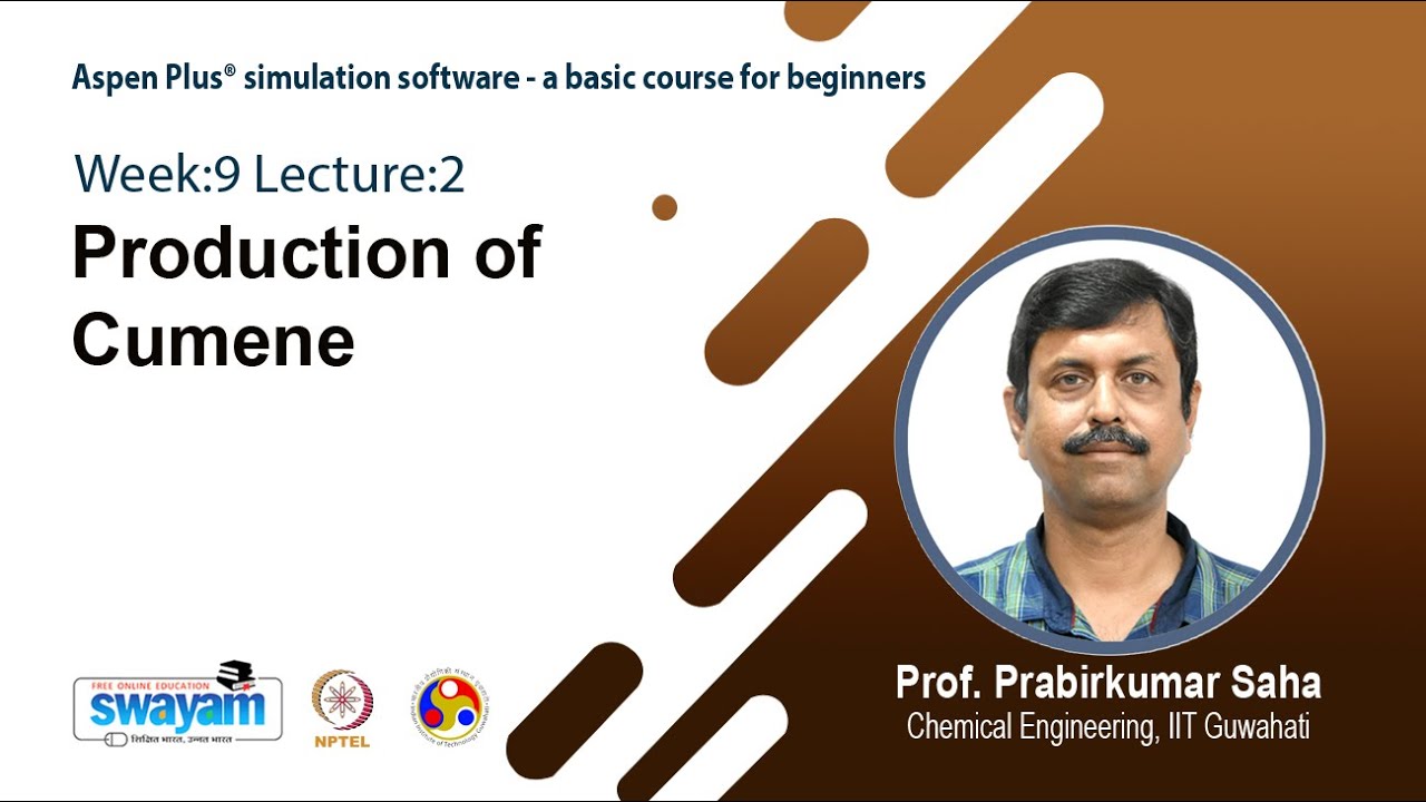 Lec 27: Production of Cumene - YouTube