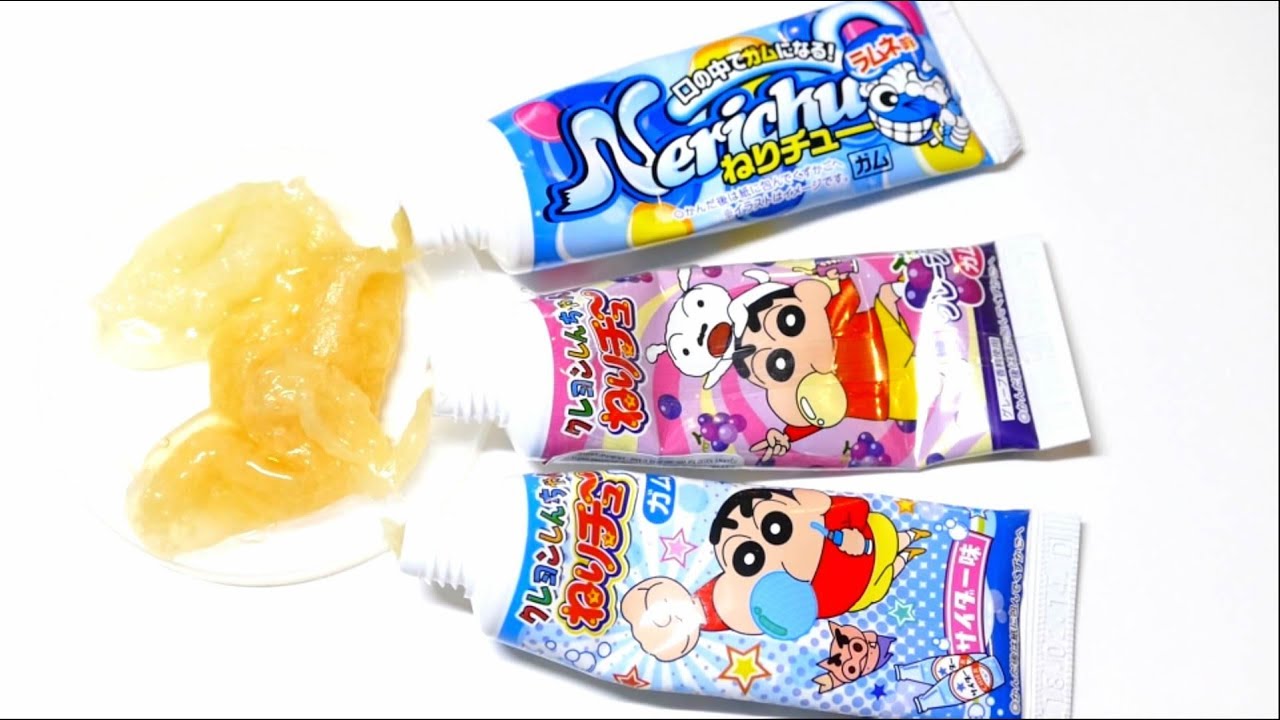 Shin Chan - Ramune Tube Bubble Gum - YouTube