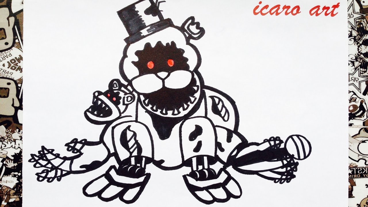 Como Dibujar A Golden Freddy De Five Nights At Freddy
