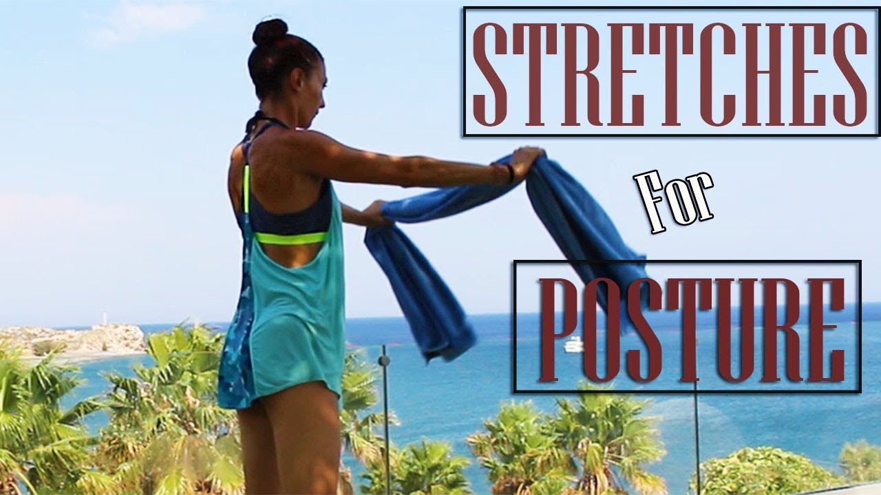 Poor Posture Correction - 3 Stretches for Rounded Shoulders - YouTube