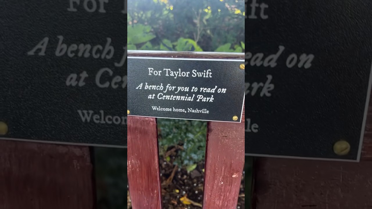 A trip to Centennial Park to visit the Taylor Swift bench. #swiftie # ...