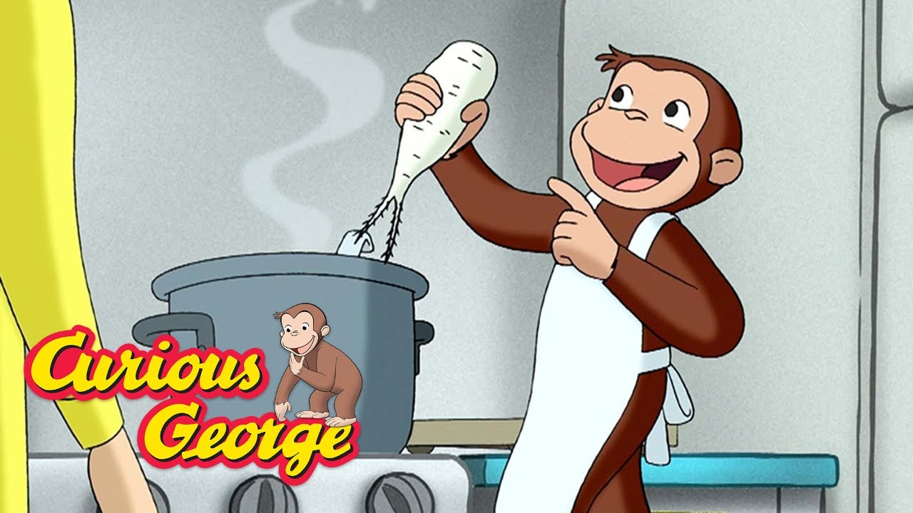 Curious George 🐵 George Loves Cooking 🐵 Kids Cartoon 🐵 Kids Movies 🐵 ...