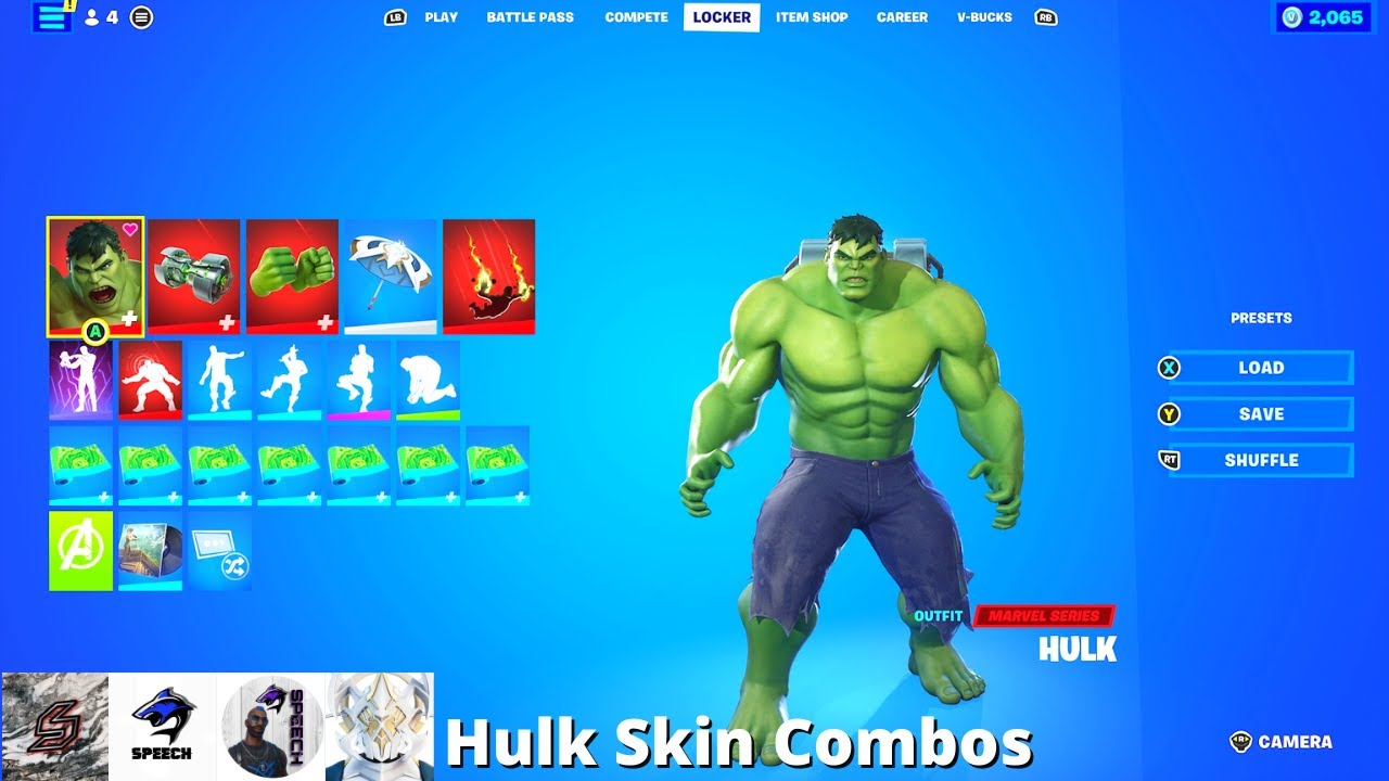 Hulk Skin Combos (Fortnite Battle Royale) - YouTube