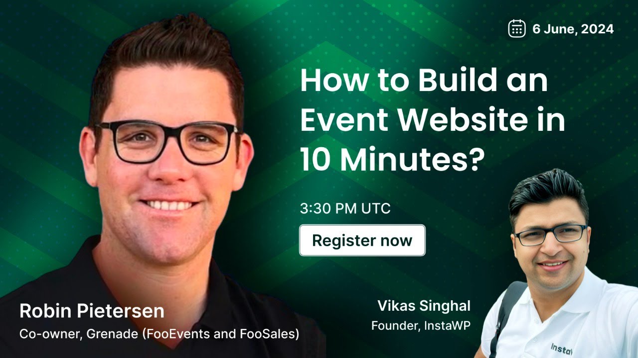 How to Build an Event Website in 10 Minutes? - YouTube