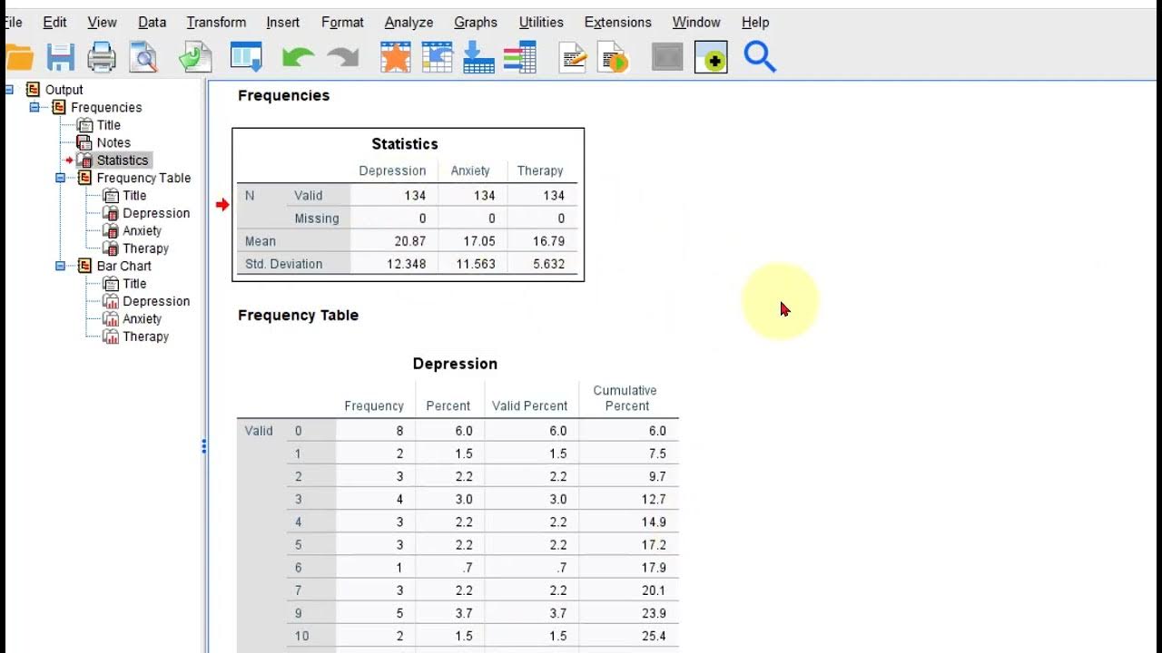 Changing SPSS version 27 output to APA formatting - YouTube