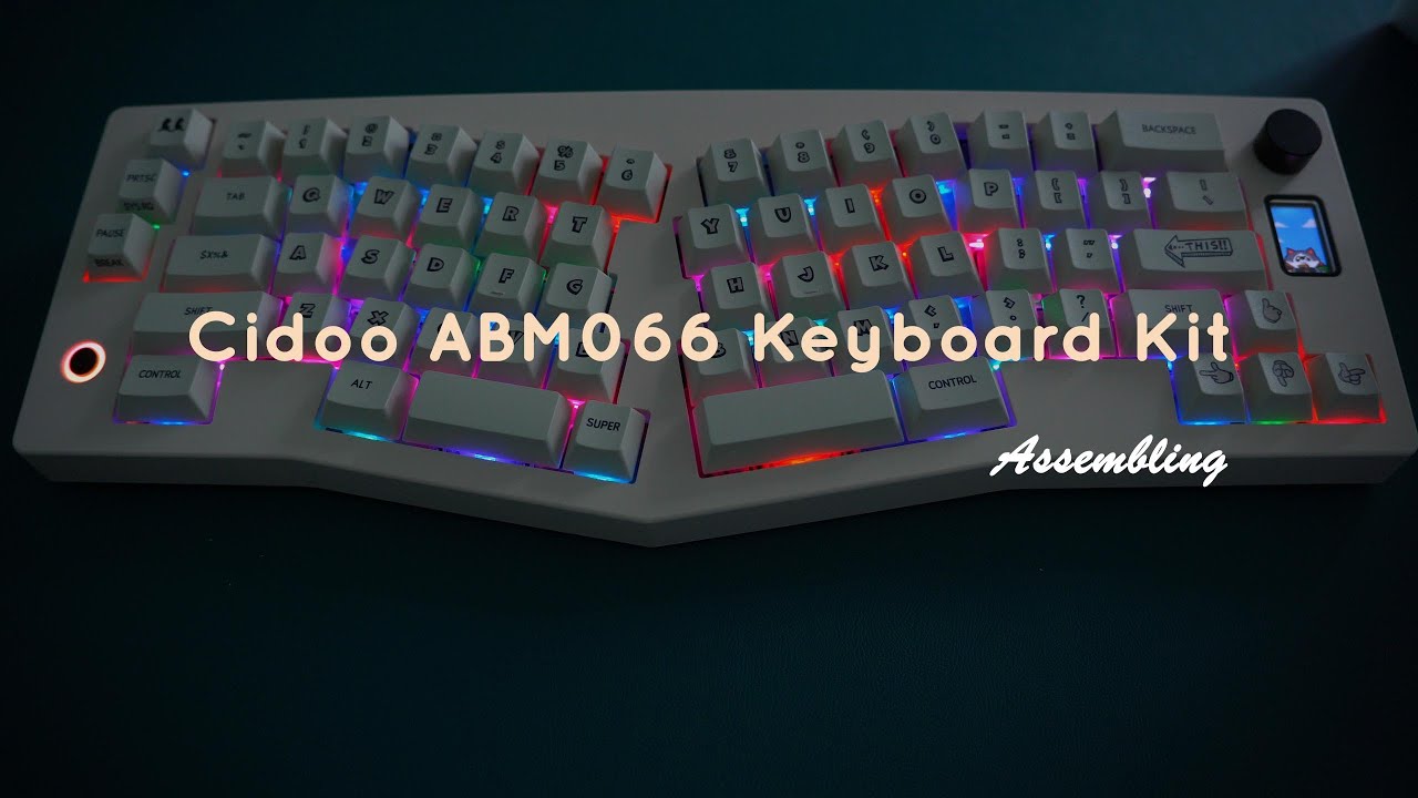 Cidoo ABM066 Keyboard Kit | Assembly | Sound Test | TKS #assembly # ...