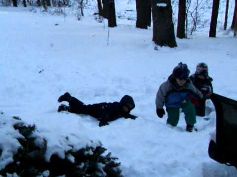 Snow Tumbling - YouTube