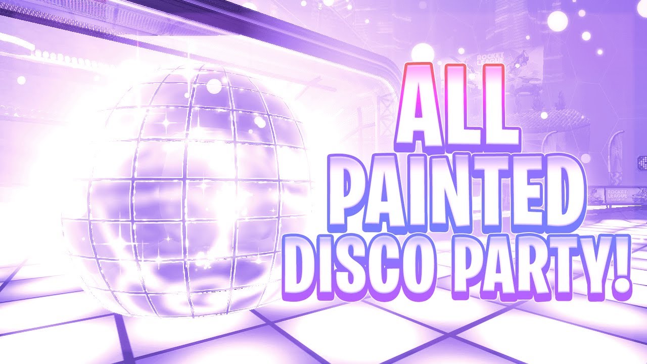 All Painted Disco Party Goal Explosion In Rocket League! (Season 18 ...