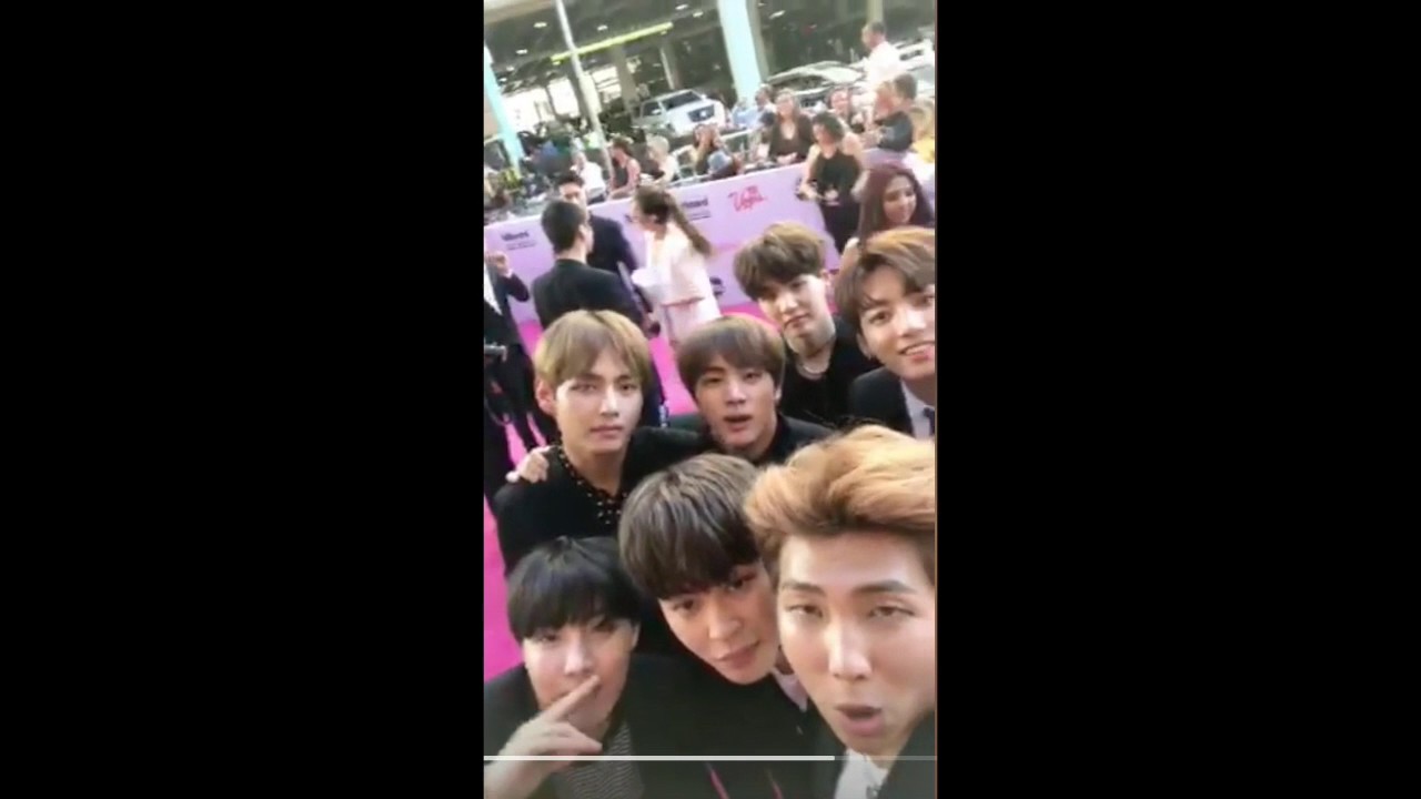 BTS @ Billboard Magenta Carpet LIVE (Twitter) - YouTube