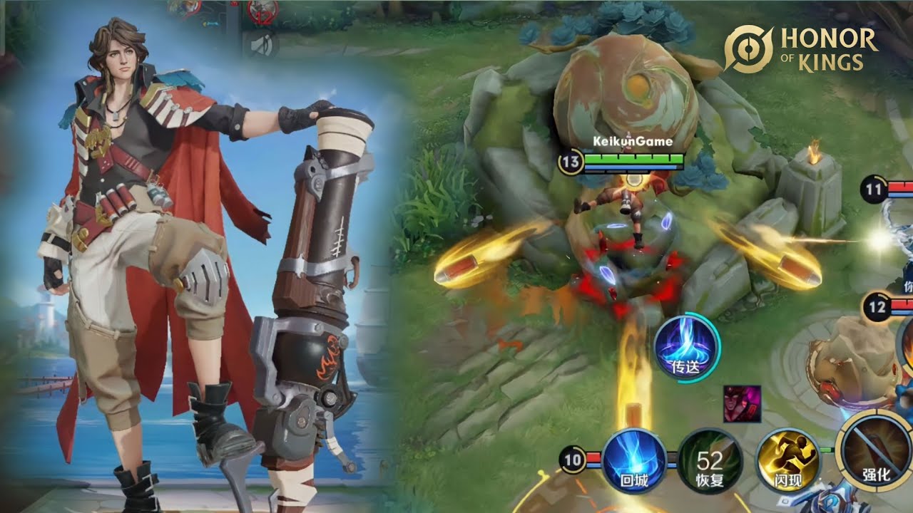 New Hero Alessio (Marksman) Gameplay Honor Of Kings - YouTube