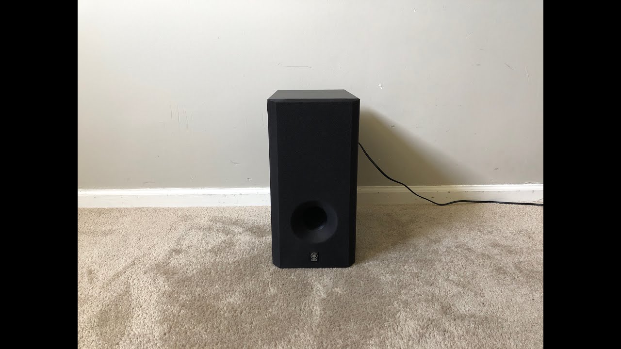 Yamaha SW-201 Home Theater Powered Active Subwoofer - YouTube