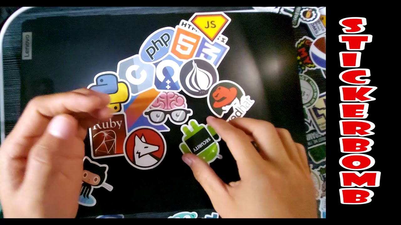 Sticker Bomb for my laptop | Iseng eps.2 - YouTube