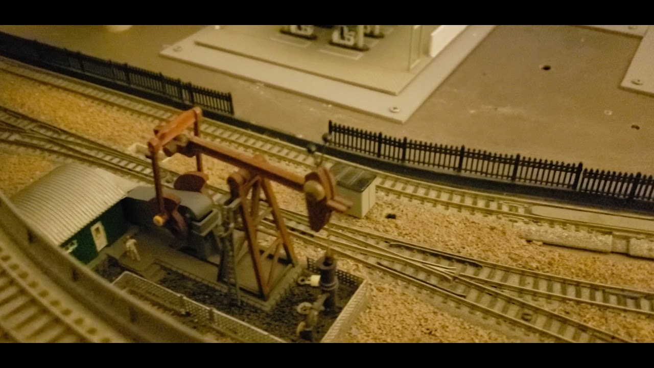 N/Scale My Faller oil pump, And N/Scale Subway Train Yard Shop. With ...