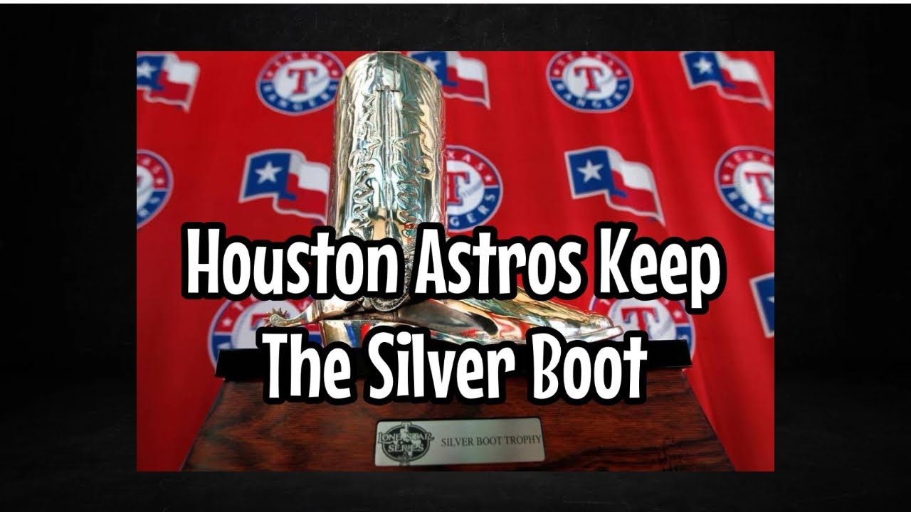 The Texas Rangers Drop the Silver Boot Clincher to the Houston Astros ...