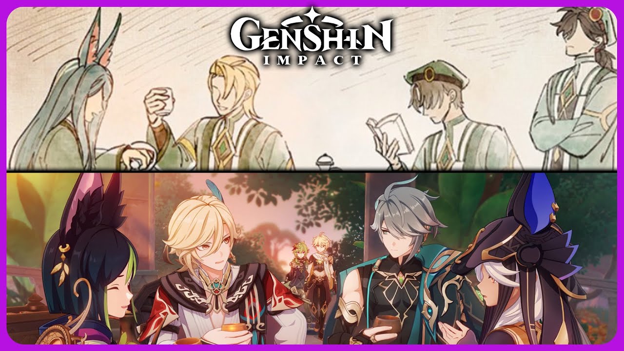 Kaveh, Alhaitham, Tighnari, Cyno and their Dads parallels - Genshin ...