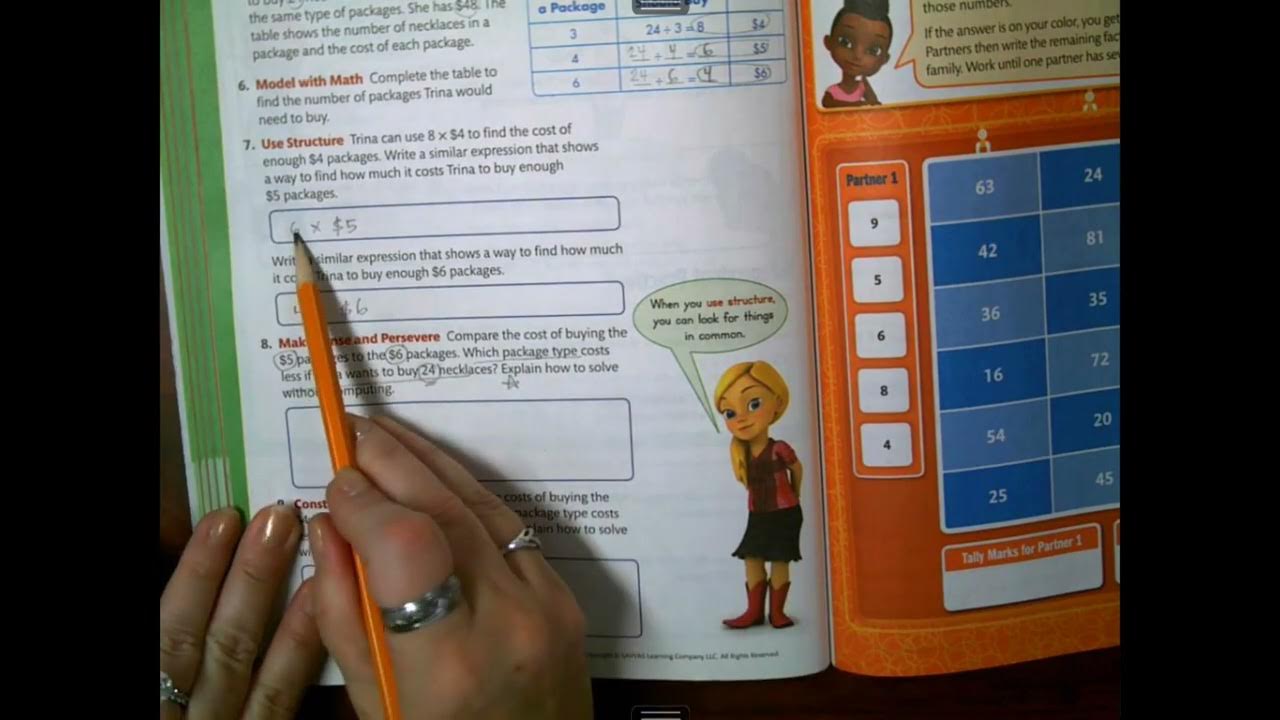 Page 192 Problem Solving 3rd Grade enVision Math Topic 5 Lesson 6 - YouTube