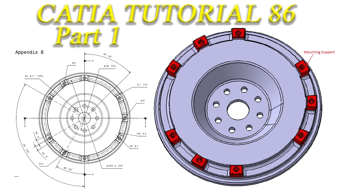 💯 Catia Tutorial # 86 : Flywheel Part 1 | Assembly Design - YouTube