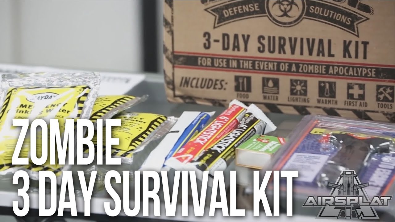 Zombie Apocalypse Survival Kit Gift Gifts For Preppers And Zombie