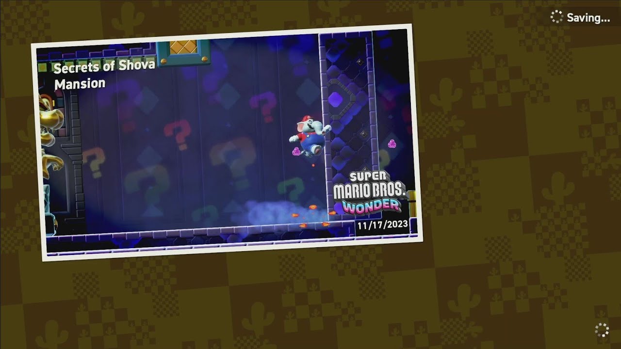 Secrets of Shova Mansion - Super Mario Bros. Wonder Gameplay - YouTube