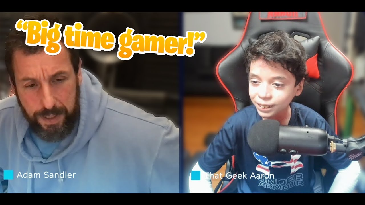 Adam Sandler x ThatGeekAaron | Fortnite and Twitch Streaming - YouTube