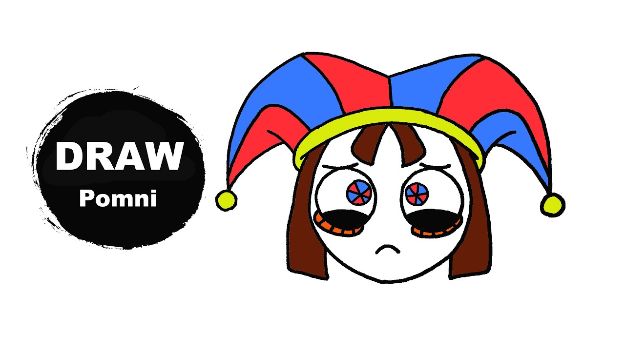 How To Draw Pomni - The Amazing Digital Circus Cute Easy Drawing ...