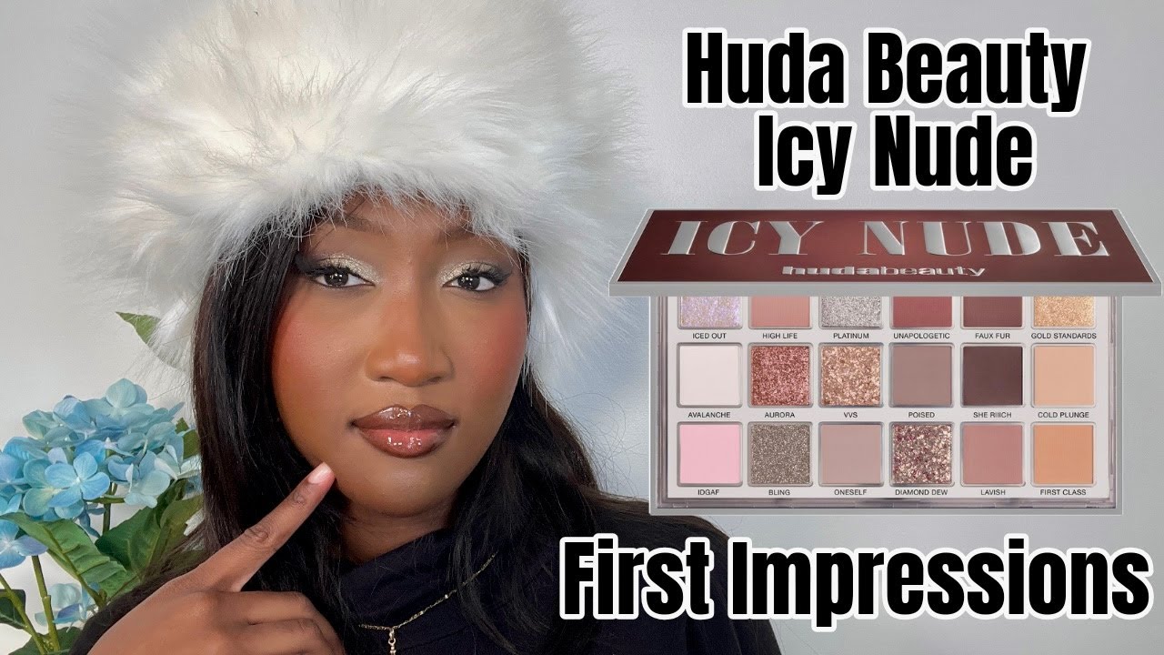 HUDA BEAUTY ICY NUDE PALETTE: FIRST IMPRESSIONS (swatches, tutorial + thoughts) - YouTube