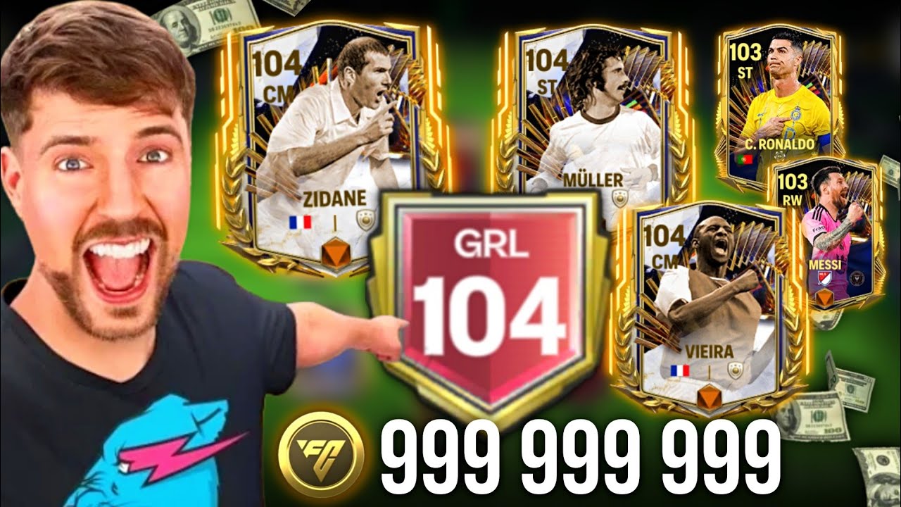 🤯 104 DE GRL !!! LA PLANTILLA CON MAS GRL DEL MUNDO 🤑 FC MOBILE - YouTube