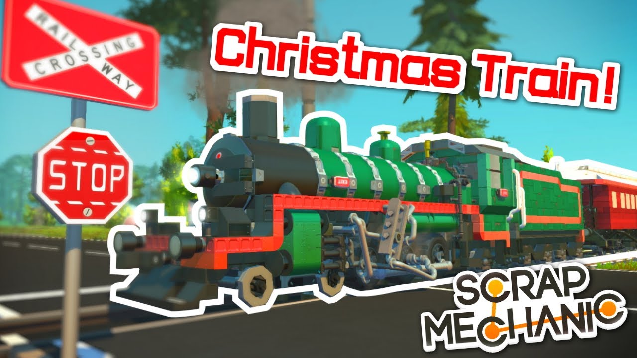 Vanilla Piston Powered Steam Train Showcase! | Scrap Mechanic - YouTube