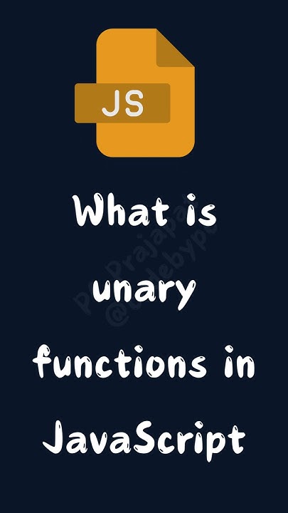 unary functions in JavaScript || JavaScript Interview Questions #js #javascript - YouTube