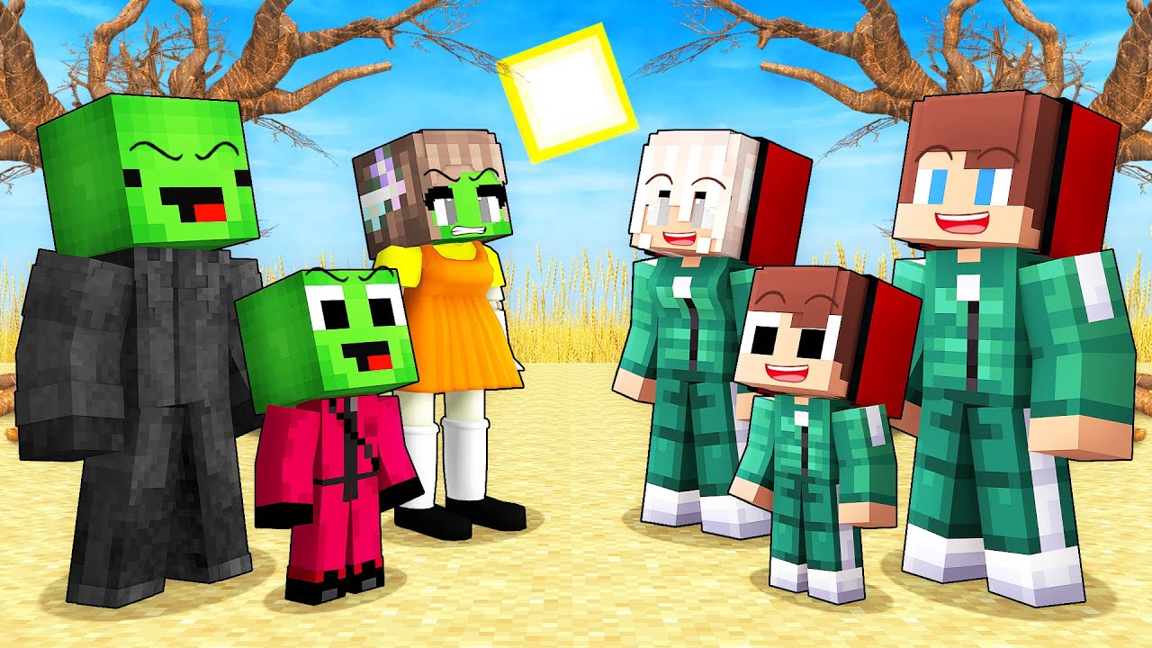 JJ and Mikey SQUID GAME 2 Family Battle in Minecraft - Maizen - YouTube