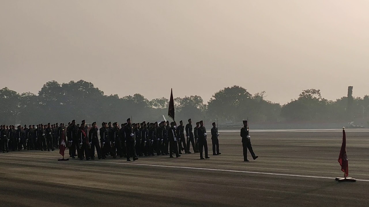 NDA PARADE GROUND AND OFFICER'S WHILE MARCH - YouTube