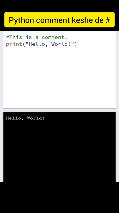 how to make python comment!!python me comment keshe de#youtubeshorts #trending #shorts #short ...