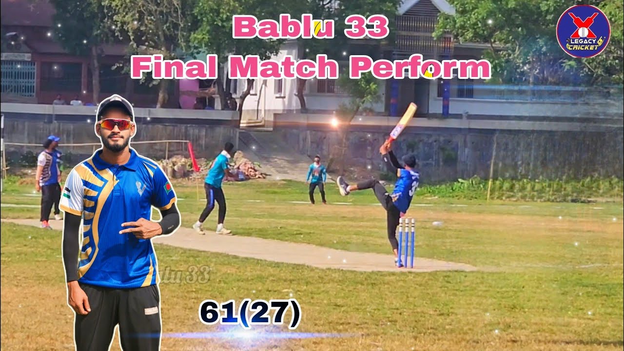 Bablu 33 | Helicopter Bablu Innings | Legacy Cricket - YouTube