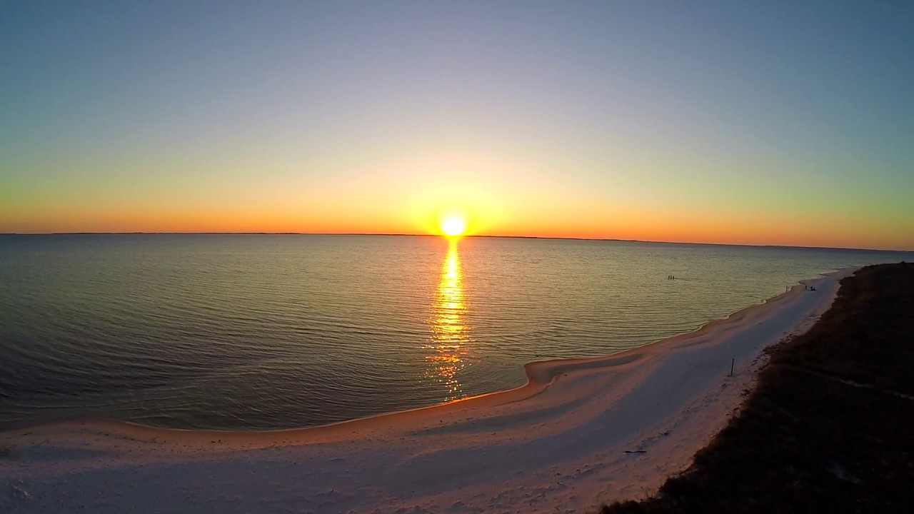 GoPro Sunset Drone Flight Over Port St. Joe Bay, Florida - YouTube